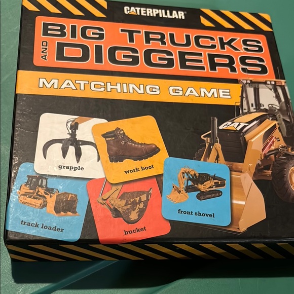 Caterpillar | Toys | Caterpillar Big Trucks And Diggers Matching Game ...